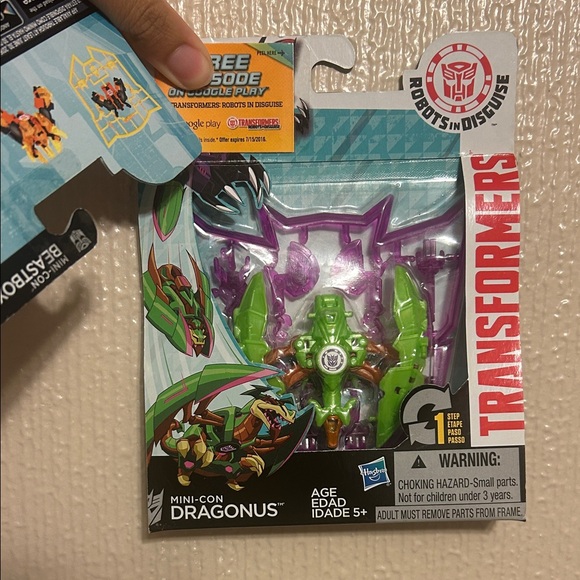Hasbro | Toys | Hasbro Transformers Minicon Dragonus Green And Purple ...